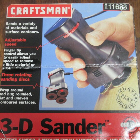craftsman | Other | Craftsman Handheld 3d Sander 91633 For Convex Flat ...